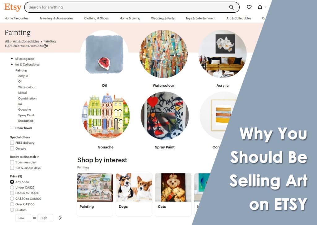 Why You Should Be Selling Art On Etsy Market Your Art